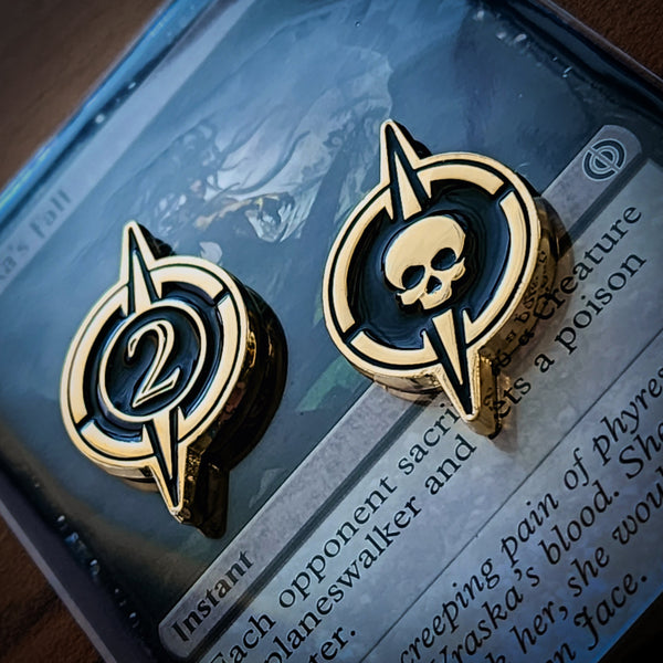 Imminent Demise Counters - Metal Poison Token Set - Luxury Playstyle