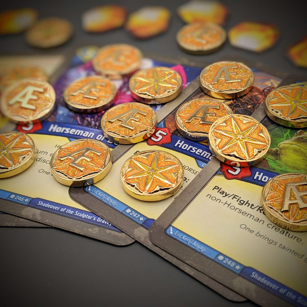KeyForge Metal Aember Tokens - Archonic Energy - Unofficial Amber ...