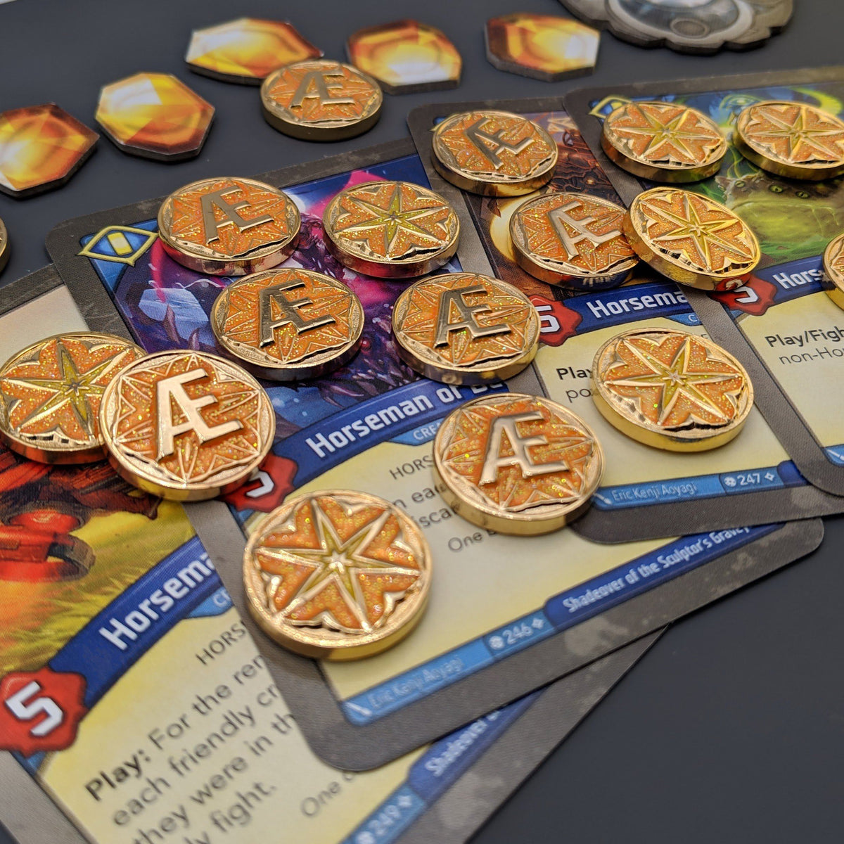KeyForge Metal Aember Tokens - Archonic Energy - Unofficial Amber ...