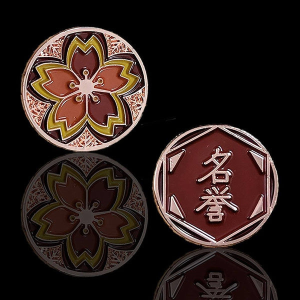 Autumn Garden Sakura - Hand-Painted Metal Tokens - Luxury Playstyle