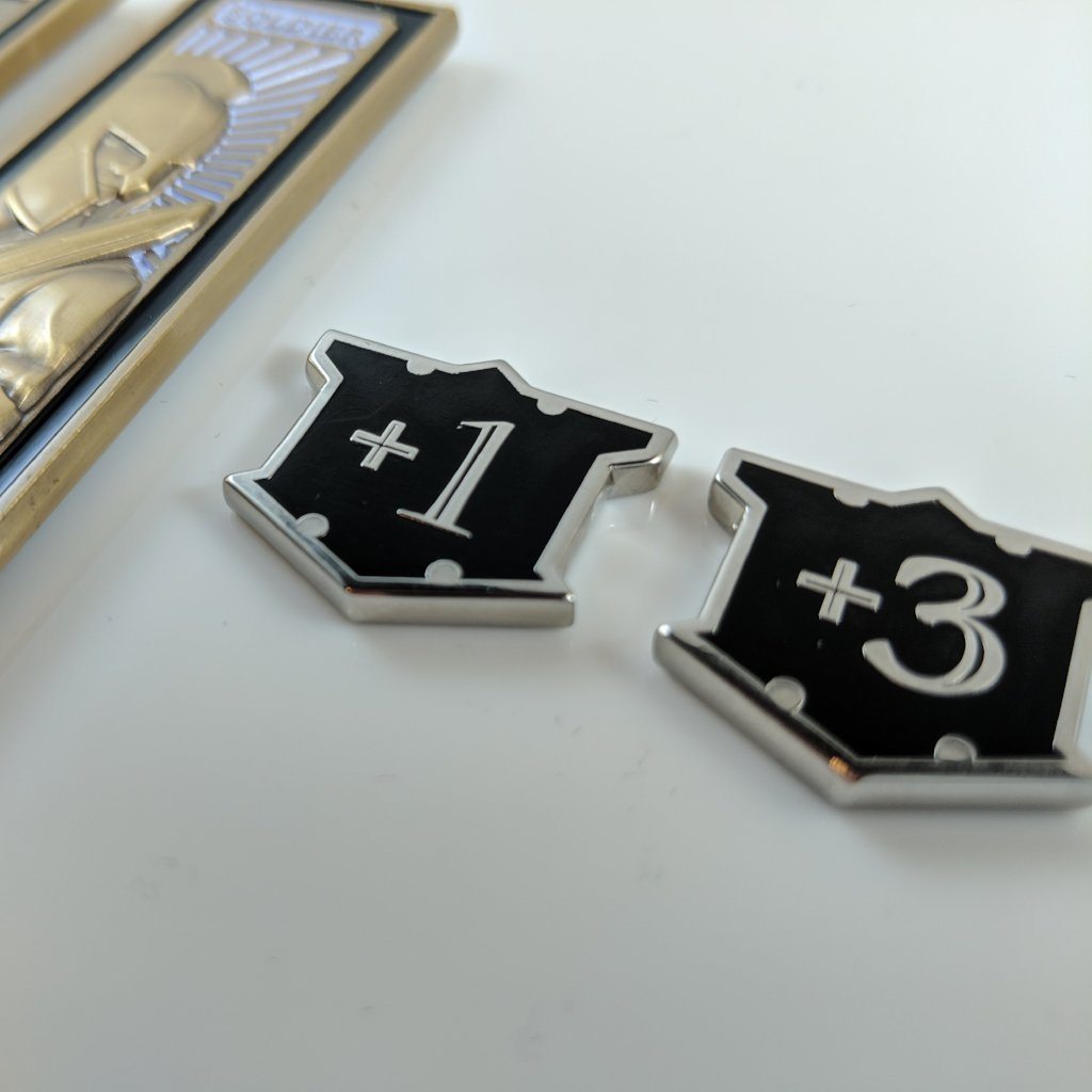 Loyal Shield Counters - Metal Loyalty and Armor Token Set (5) - Luxury ...