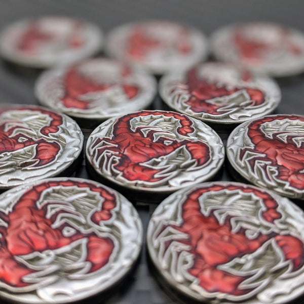 Scorpion Blade, Conspiracy & Victory - Metal Fate Tokens - Luxury Playstyle