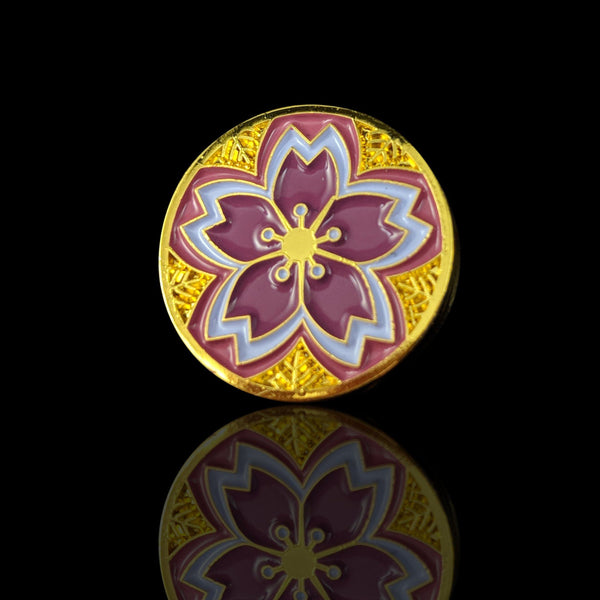 Summer Gold Sakura - Hand-Painted Metal Tokens - Luxury Playstyle